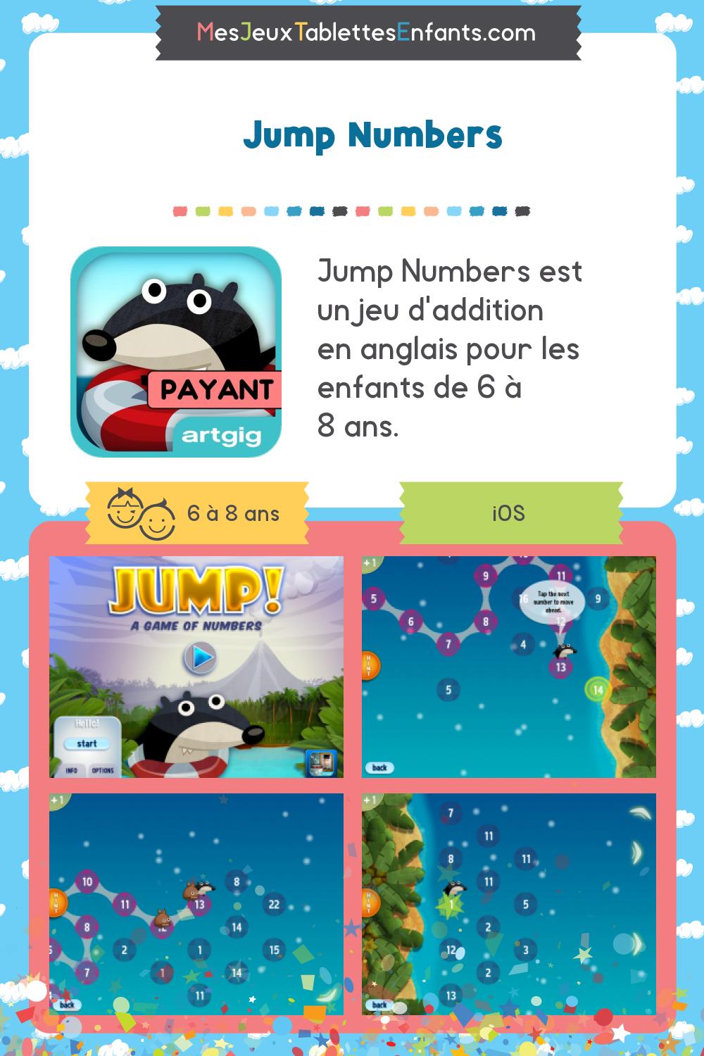 Jump Numbers sur iphone - Jeux et applications éducatives