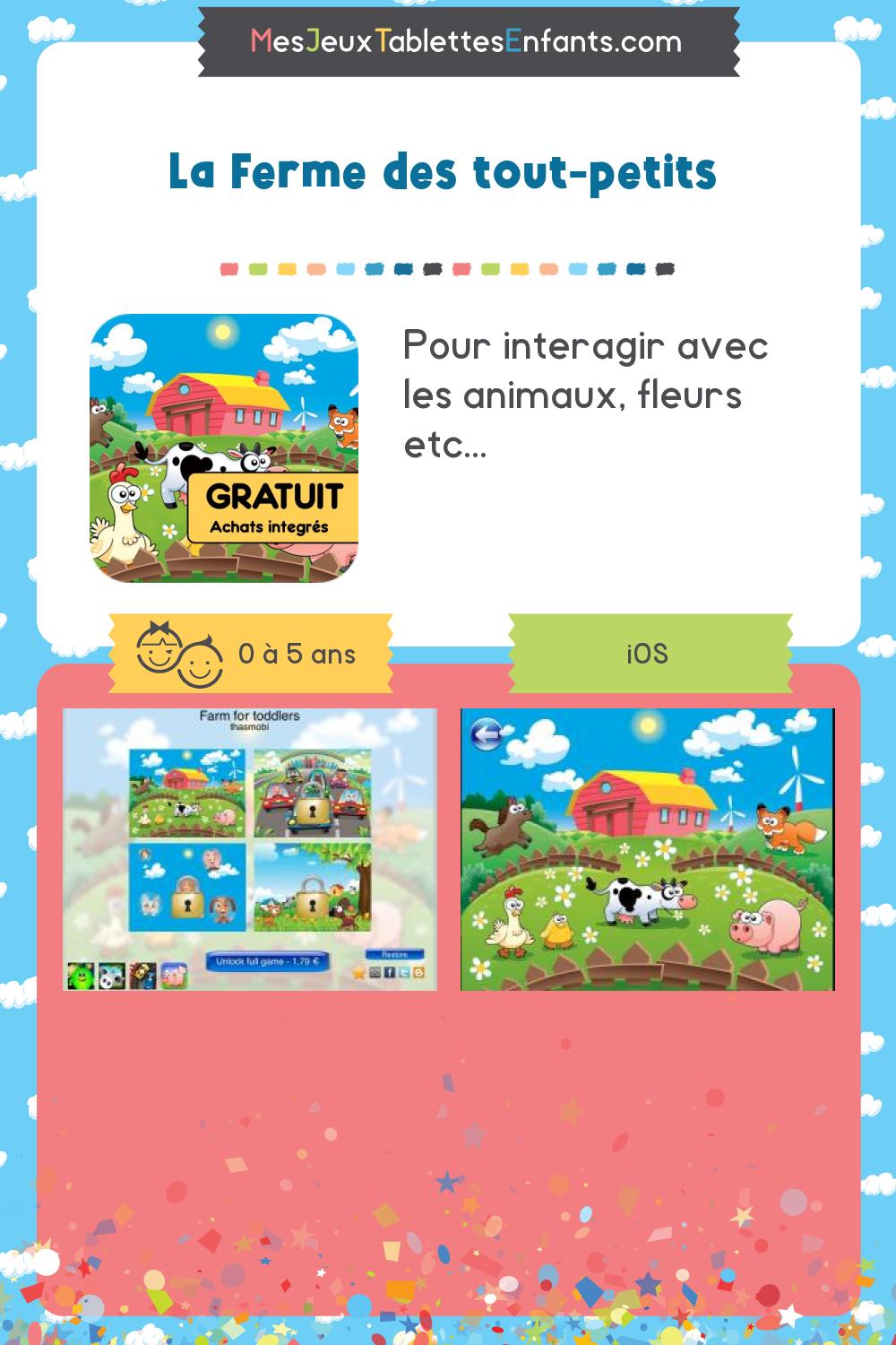 La Ferme des tout-petits sur iphone - Jeux et applications éducatives