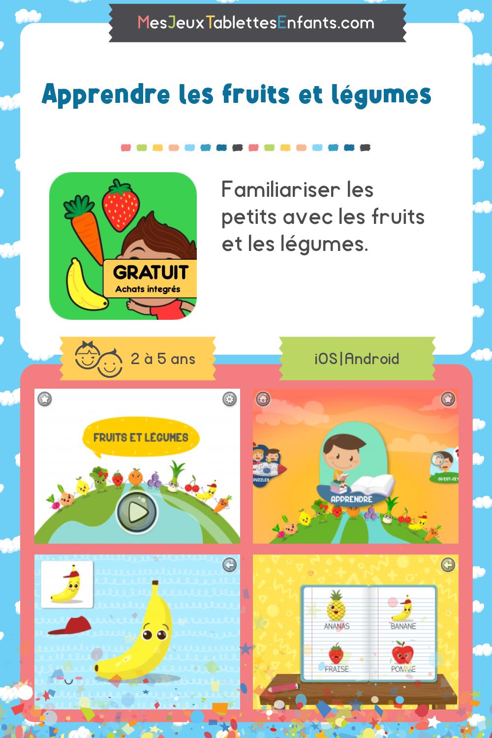 Apprendre les fruits et légumes sur iphone et android - Jeux et ...