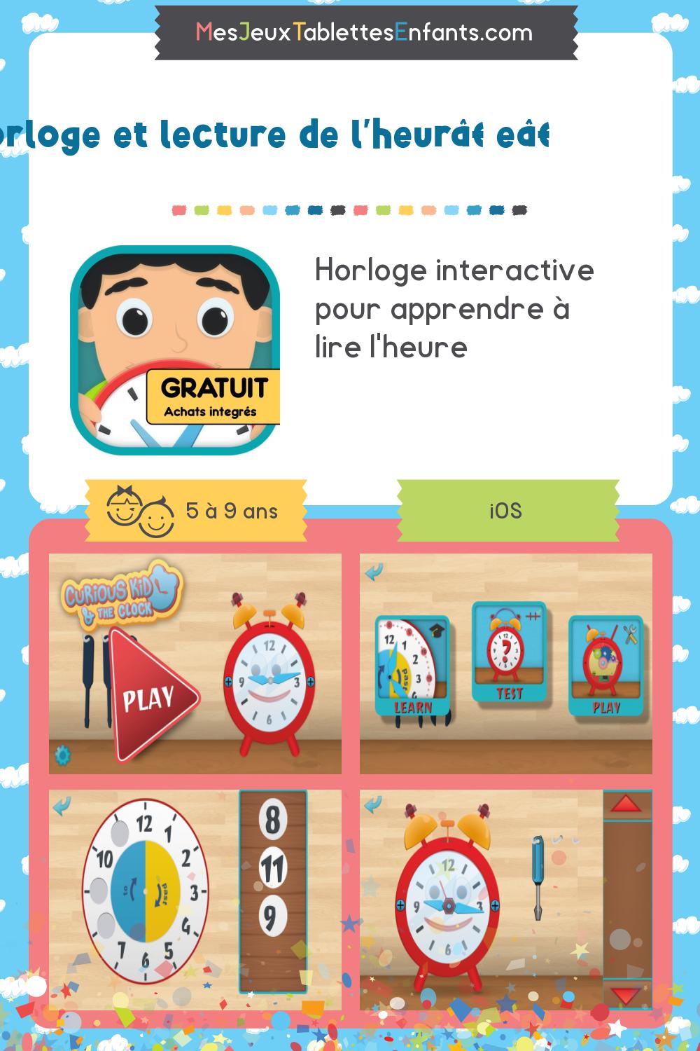 Horloge et lecture de l'heurâ€ªeâ€¬ sur iphone - Jeux et applications ...