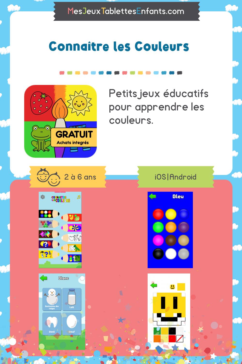 Connaître les Couleurs sur iphone et android - Jeux et applications ...