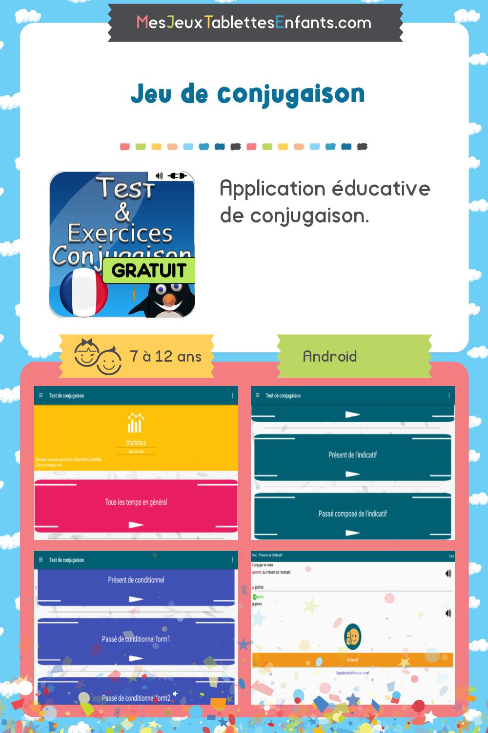 Jeu de conjugaison sur android - Jeux et applications éducatives