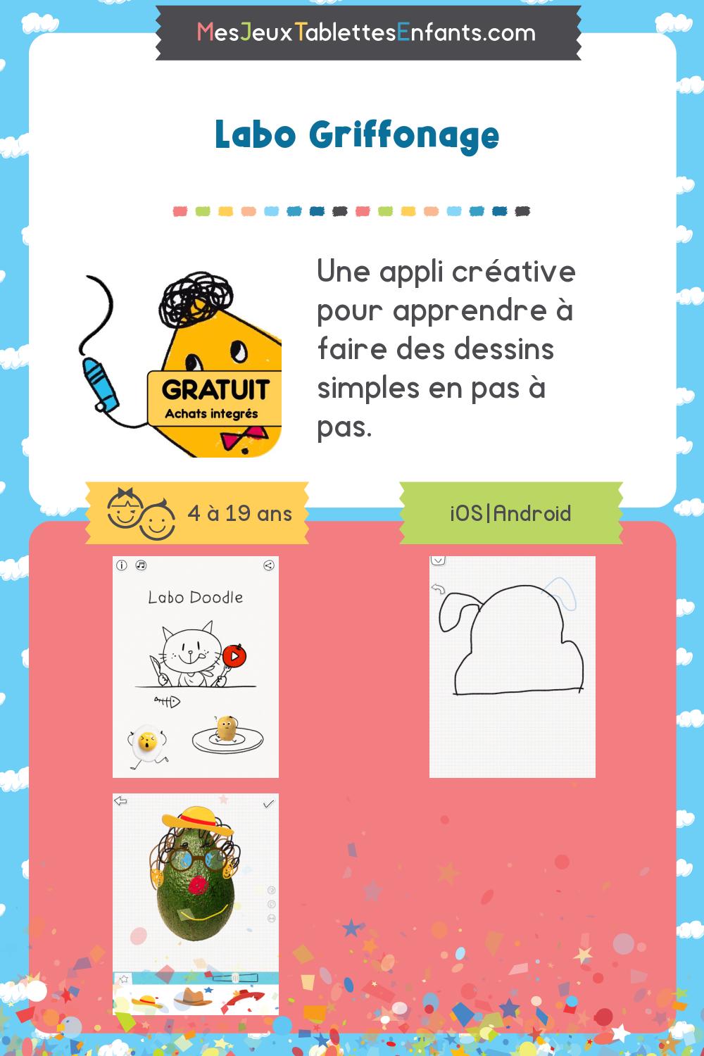 Labo Griffonage sur iphone et android - Jeux et applications éducatives