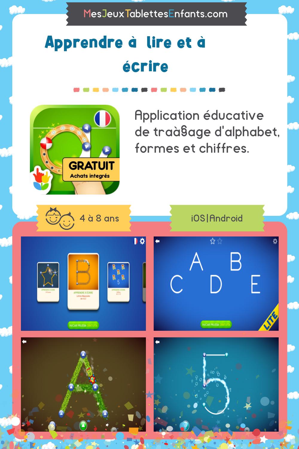 Apprendre à lire et à écrire sur iphone et android - Jeux et applications éducatives
