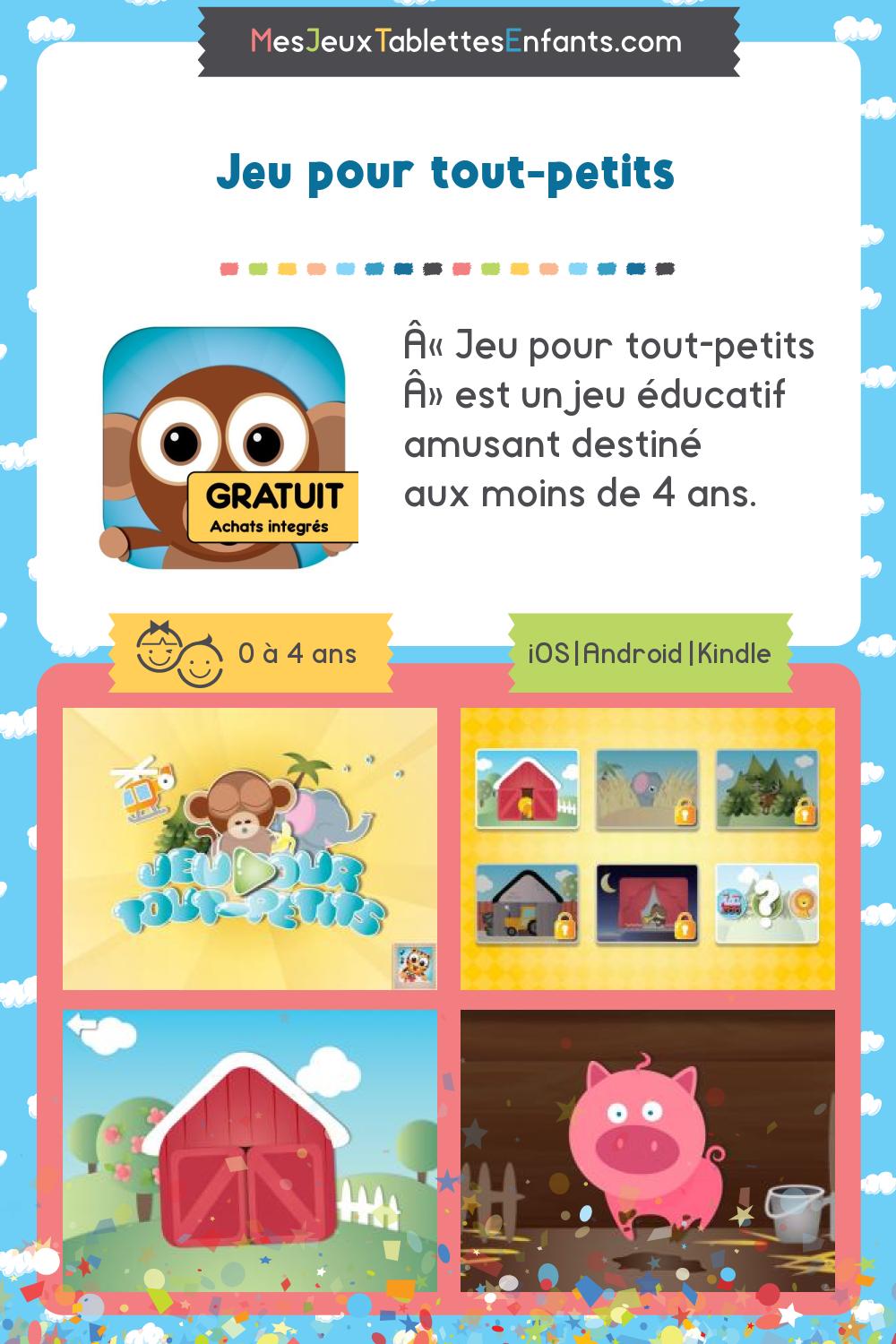 Jeu pour tout-petits sur iphone, android - Jeux et applications éducatives