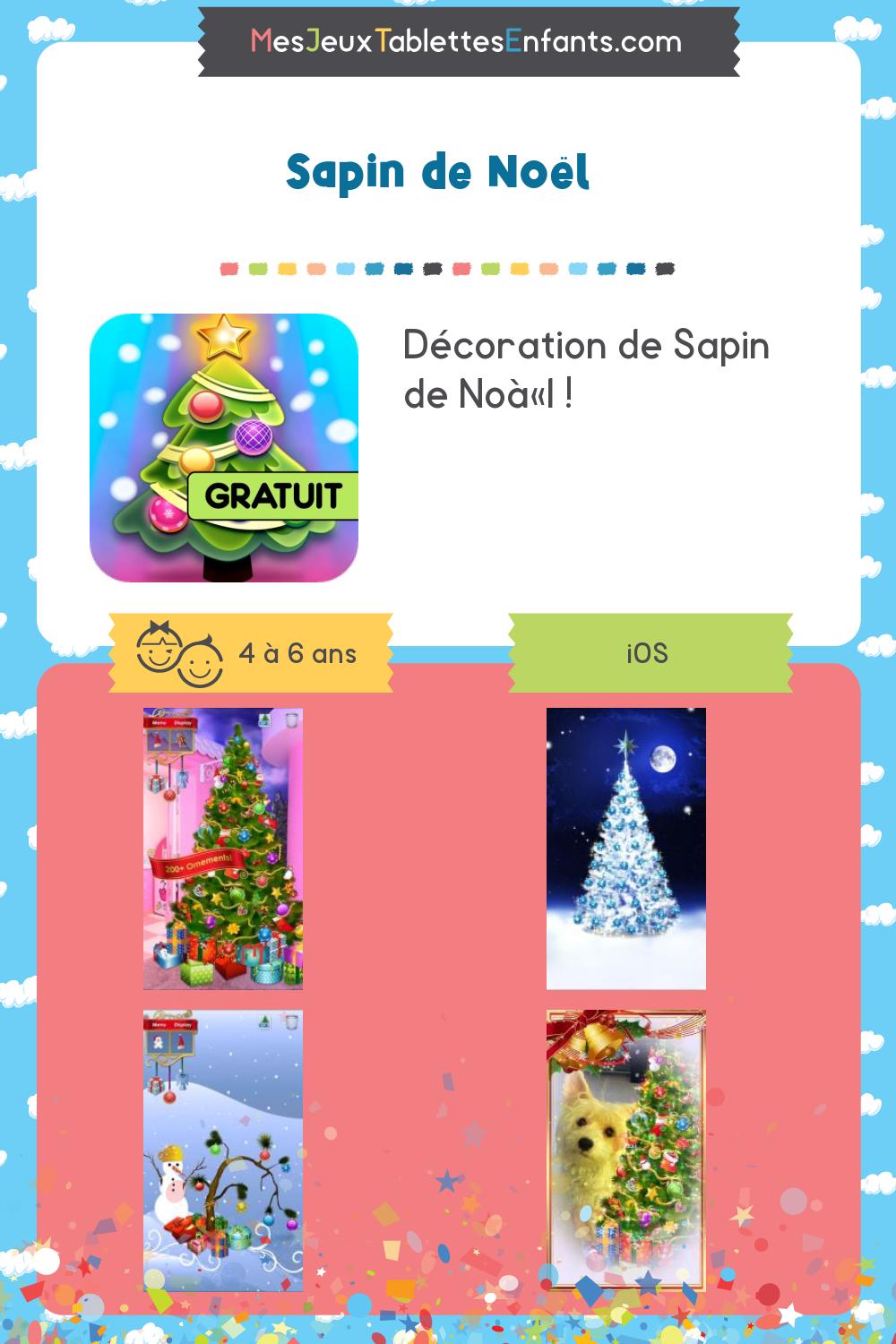 Sapin de Noël sur iphone - Jeux et applications éducatives