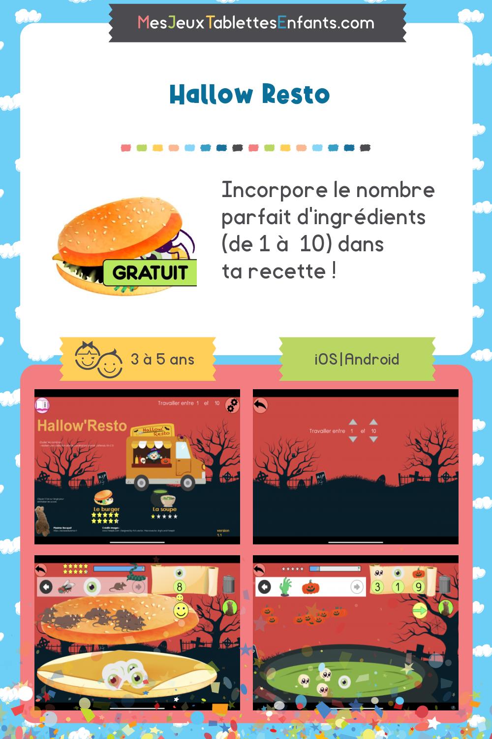 Hallow Resto sur iphone et android - Jeux et applications éducatives