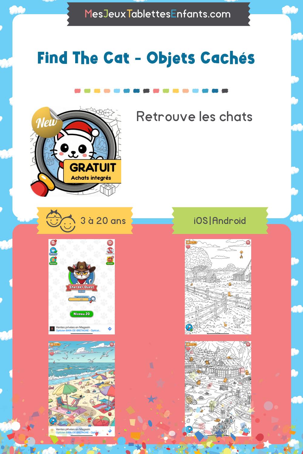 Find The Cat - Objets Cachés sur iphone et android - Jeux et ...