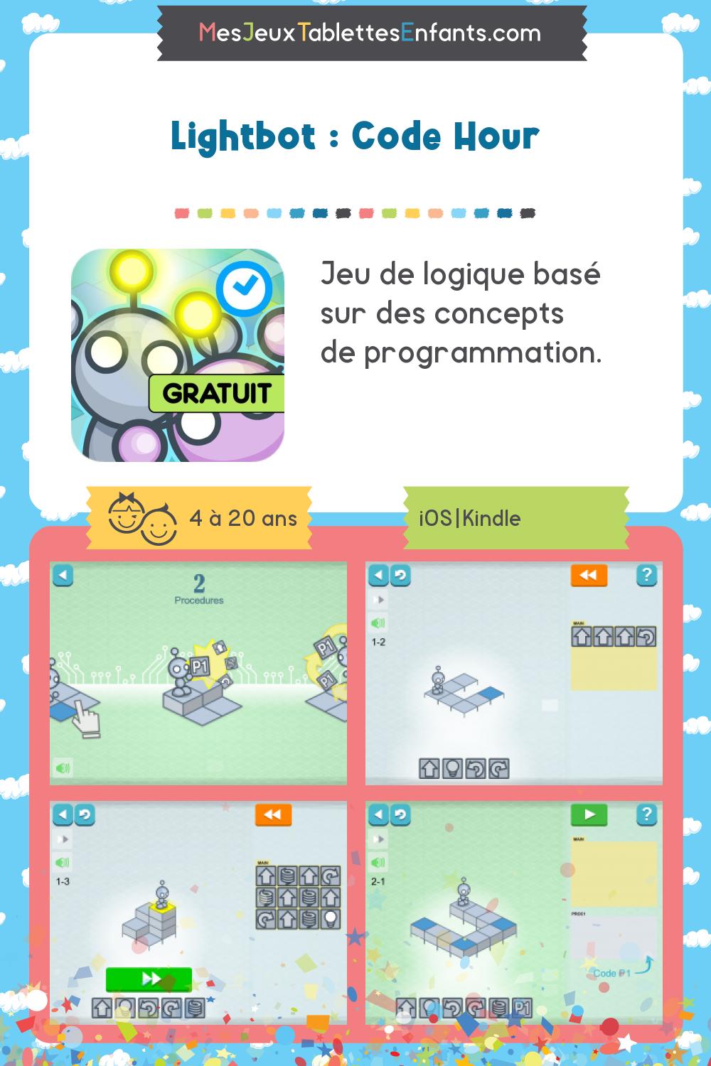 Lightbot : Code Hour sur iphone - Jeux et applications éducatives