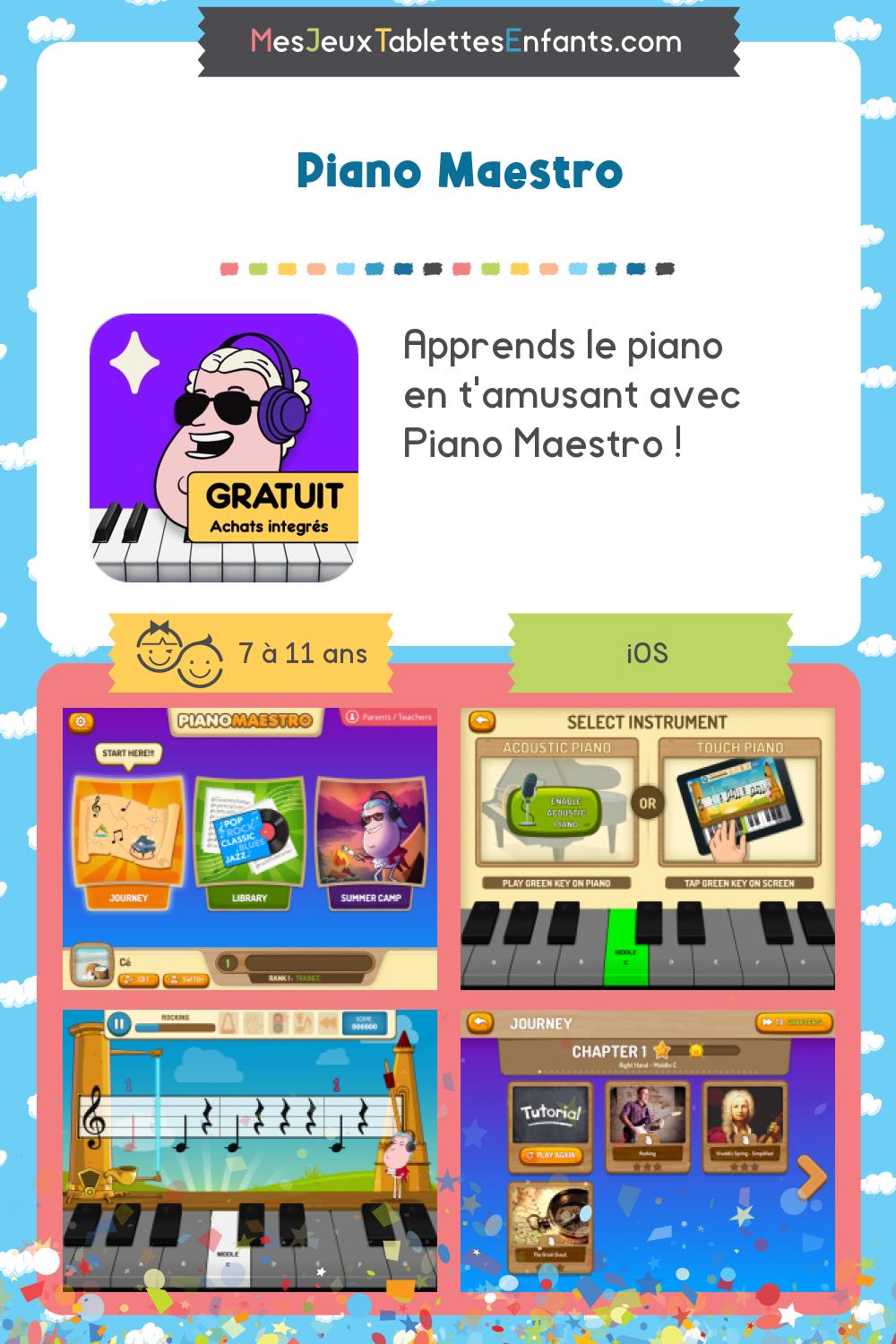 Piano Maestro sur iphone - Jeux et applications éducatives