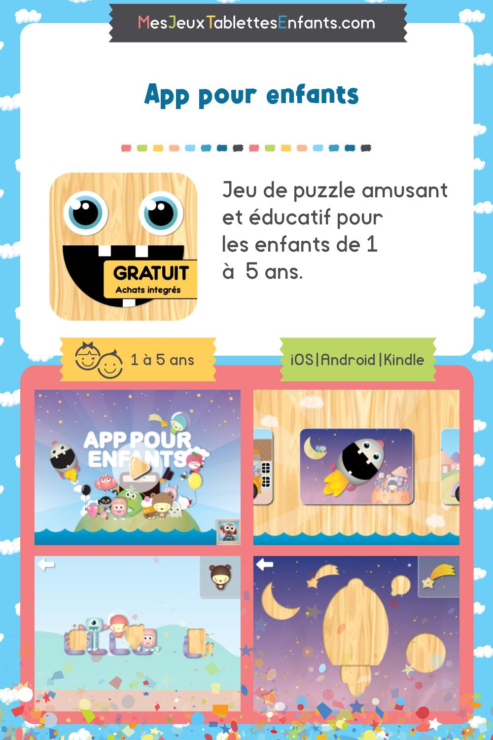 App pour enfants sur iphone, android - Jeux et applications éducatives
