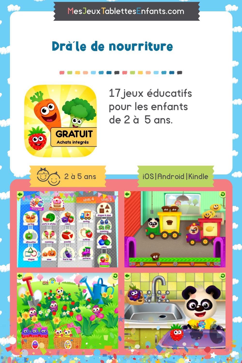 Drà´le de nourriture sur iphone, android - Jeux et applications éducatives