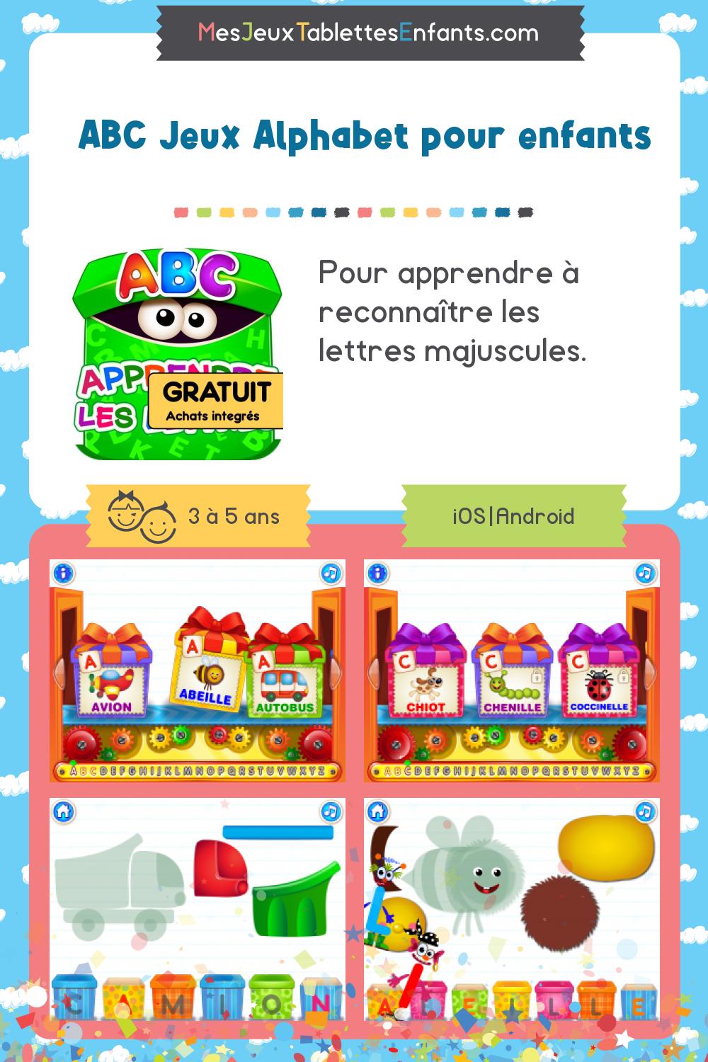 ABC Jeux Alphabet pour enfants sur iphone et android - Jeux et ...