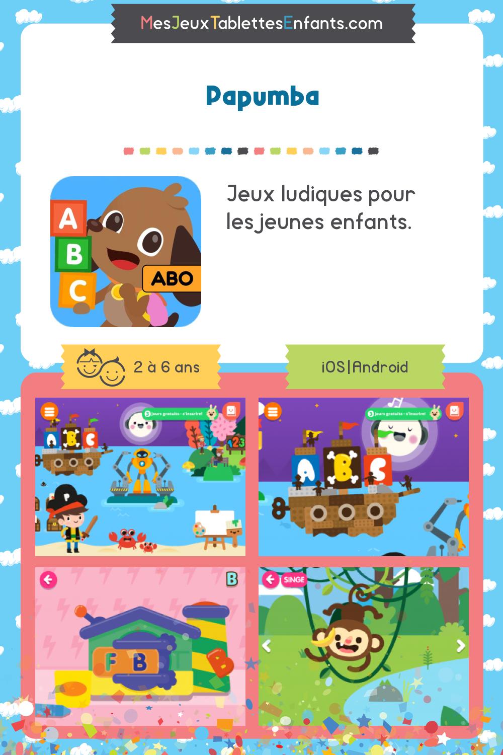 Papumba sur iphone et android - Jeux et applications éducatives