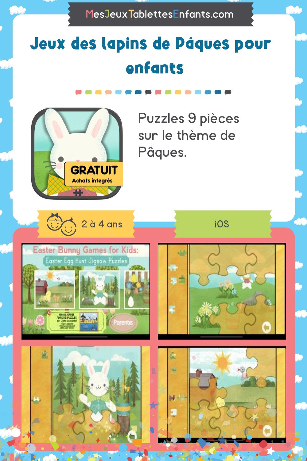 Jeux des lapins de Pâques pour enfants sur iphone - Jeux et ...