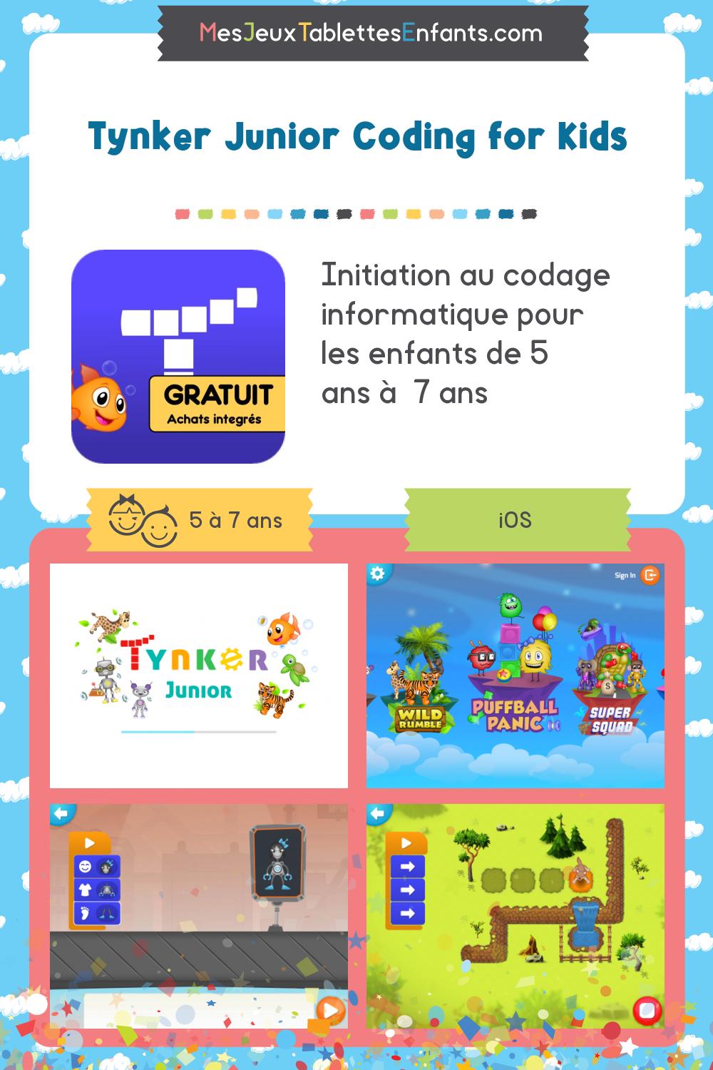 Tynker Junior Coding for Kids sur iphone - Jeux et applications éducatives