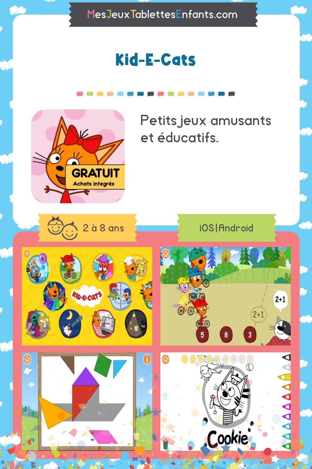 Kid-E-Cats sur iphone et android - Jeux et applications éducatives