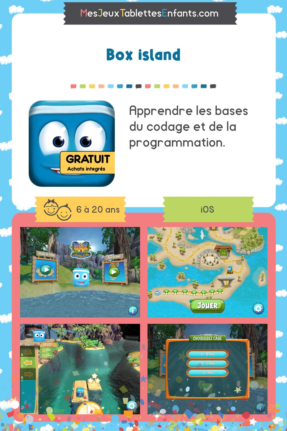 Box island sur iphone - Jeux et applications éducatives