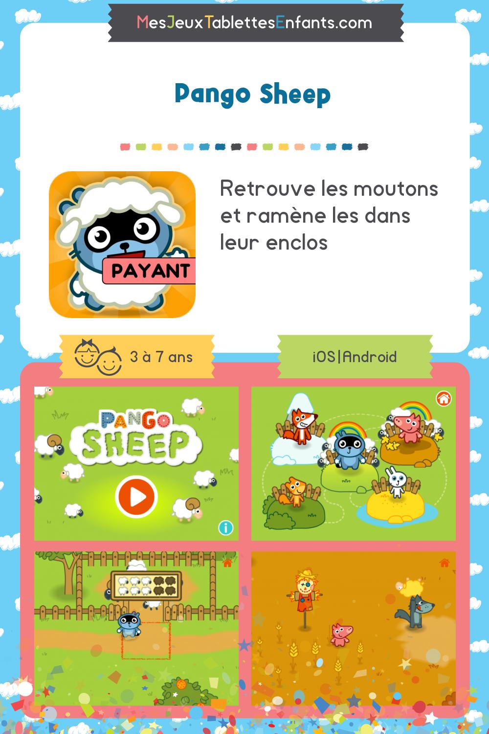 Pango Sheep sur iphone et android - Jeux et applications éducatives