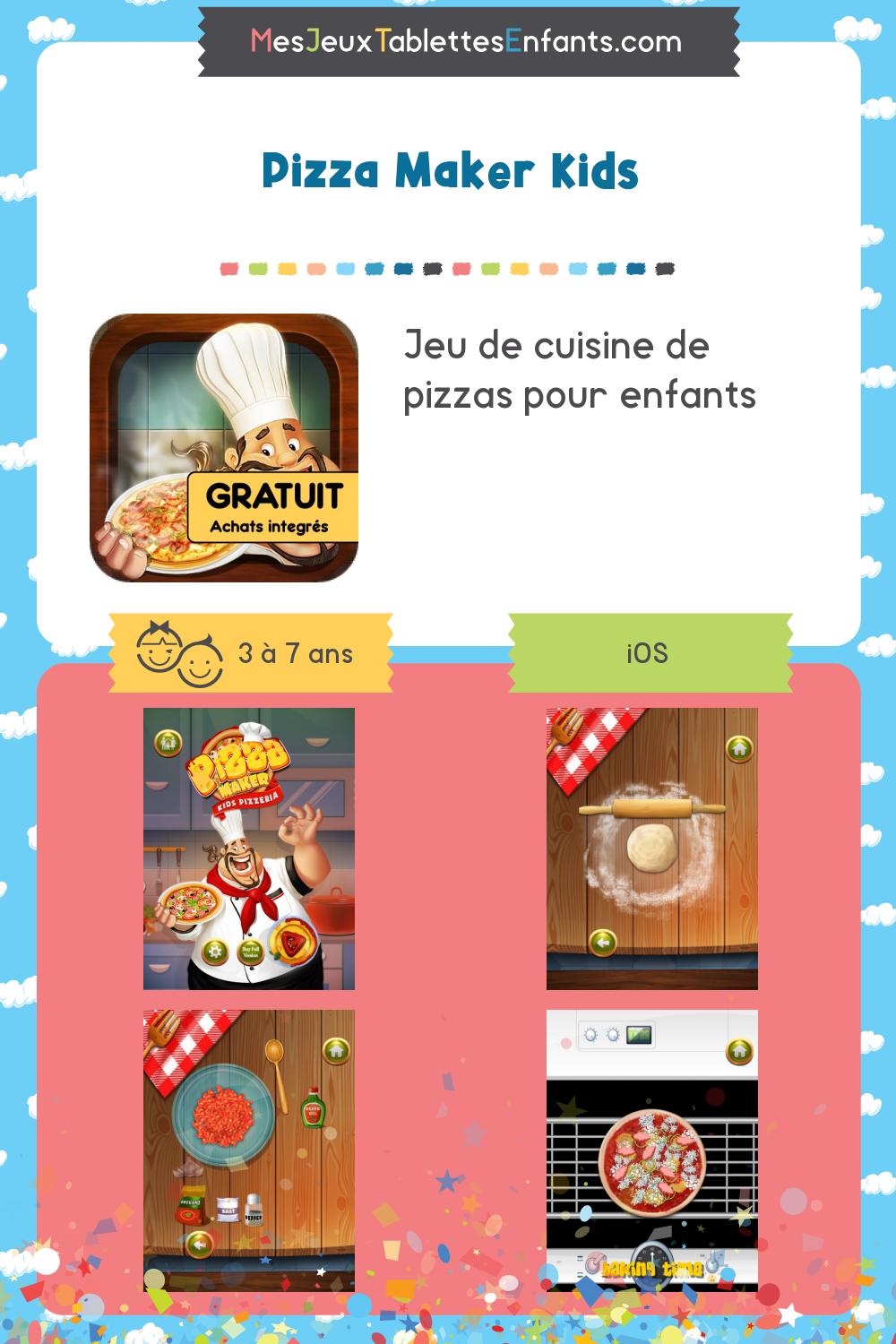 Pizza Maker Kids sur iphone - Jeux et applications éducatives