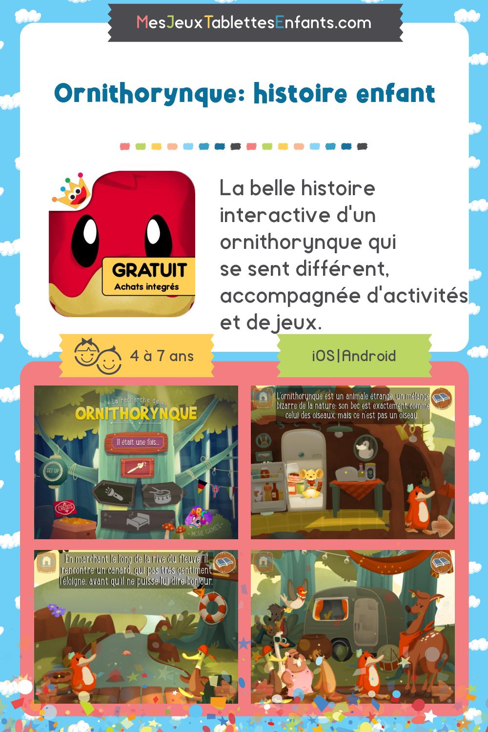 Ornithorynque: histoire enfant sur iphone et android - Jeux et ...