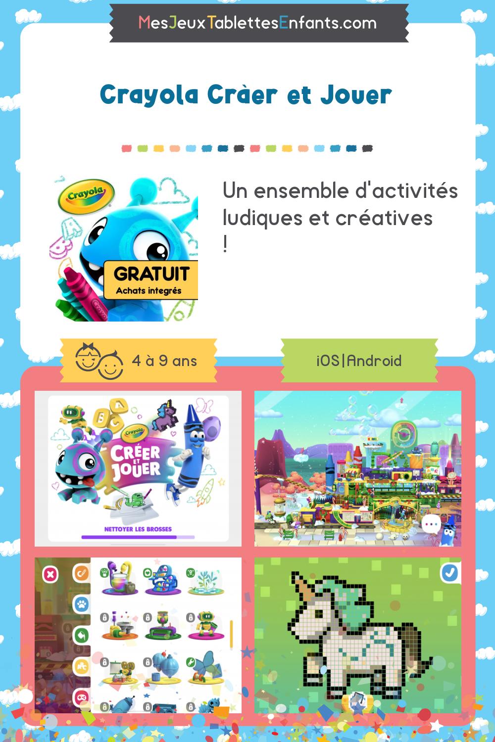 Crayola Cràer et Jouer sur iphone et android - Jeux et applications ...